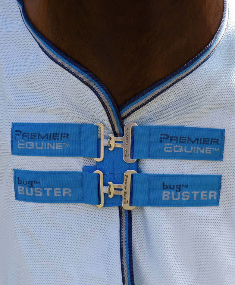 Bug Buster Fly Rug with Detachable Neck and Belly Flap Blue