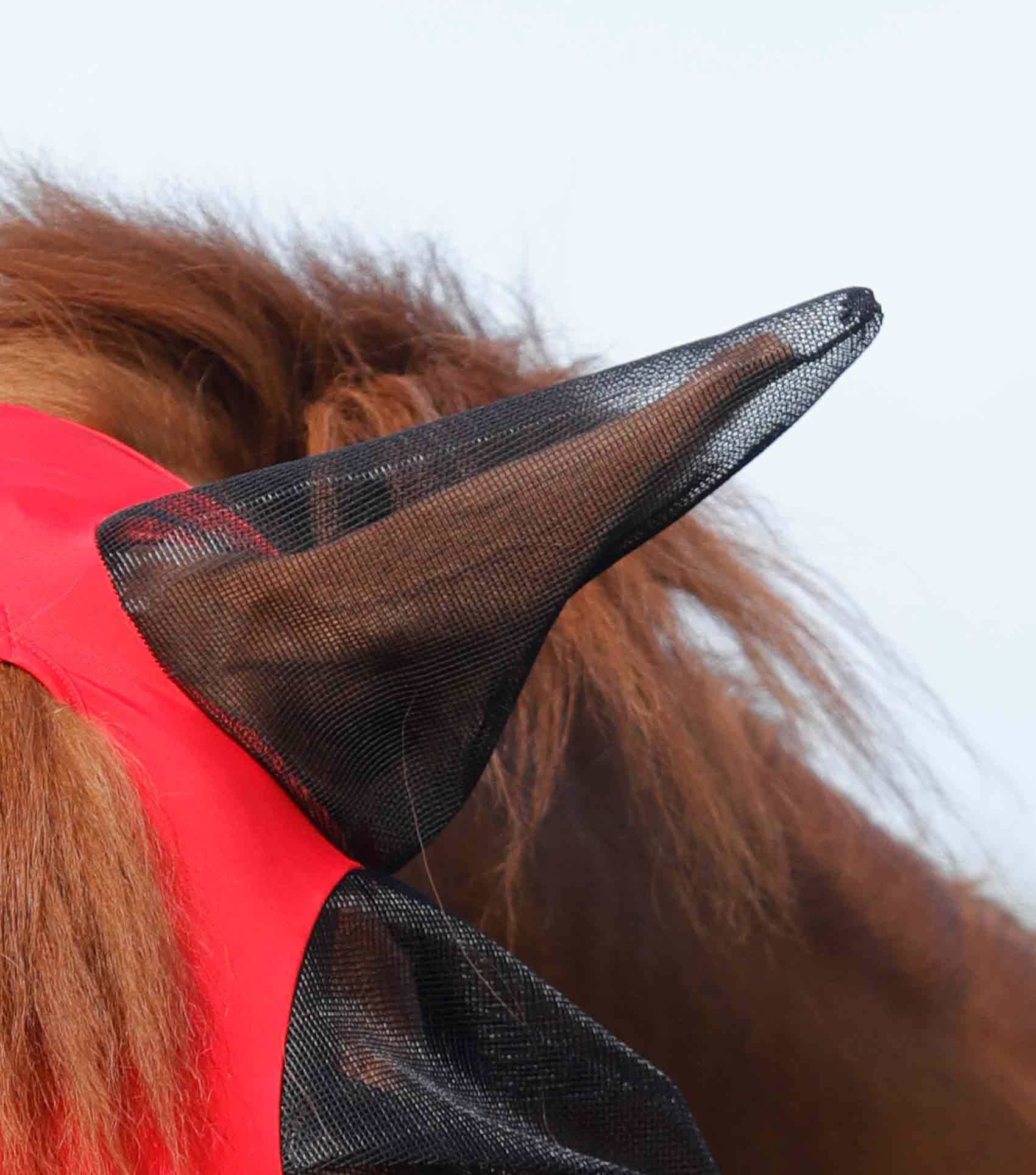 Comfort Tech Xtra Lycra Fly Mask Red