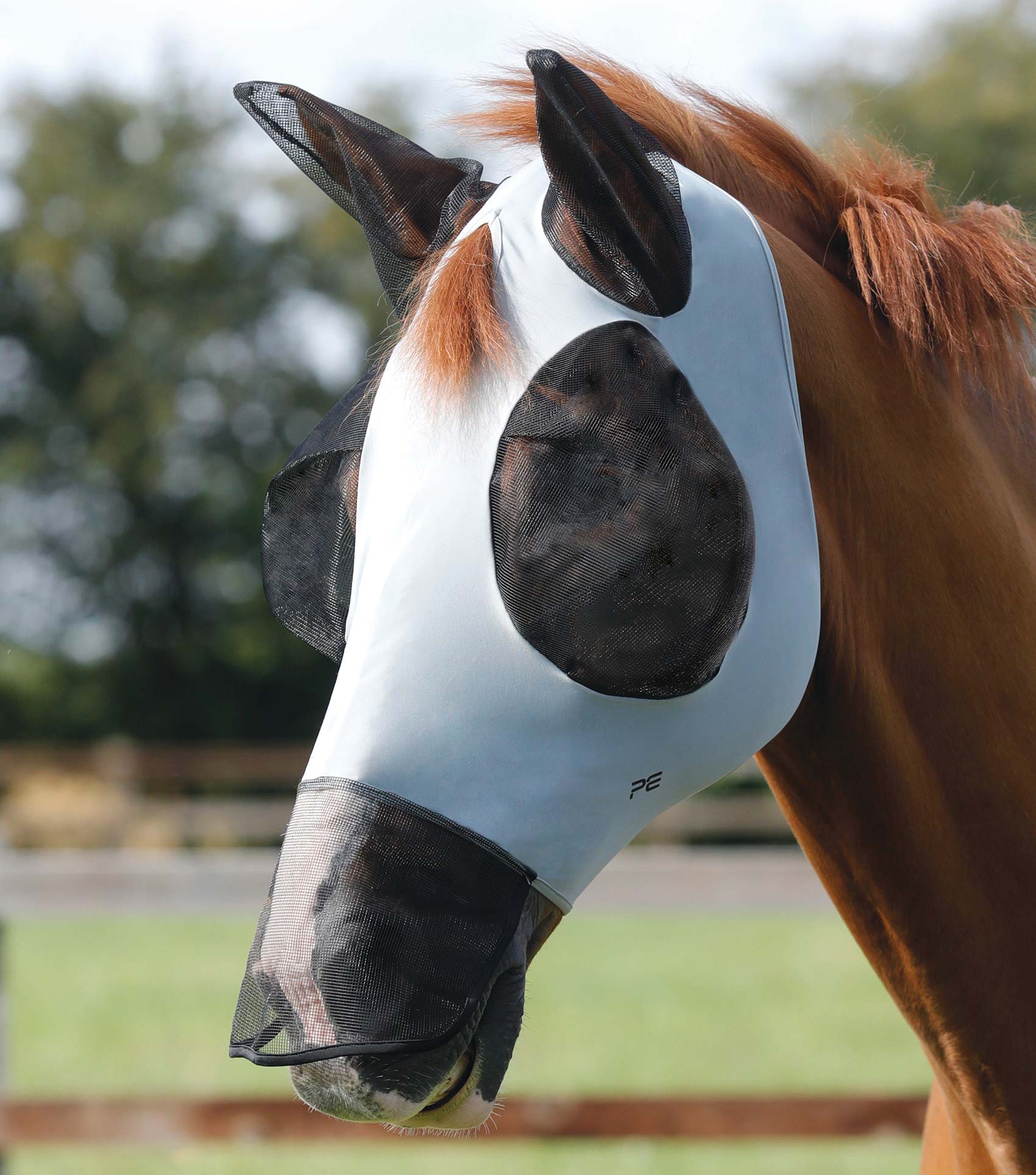 Comfort Tech Xtra Lycra Fly Mask Grey