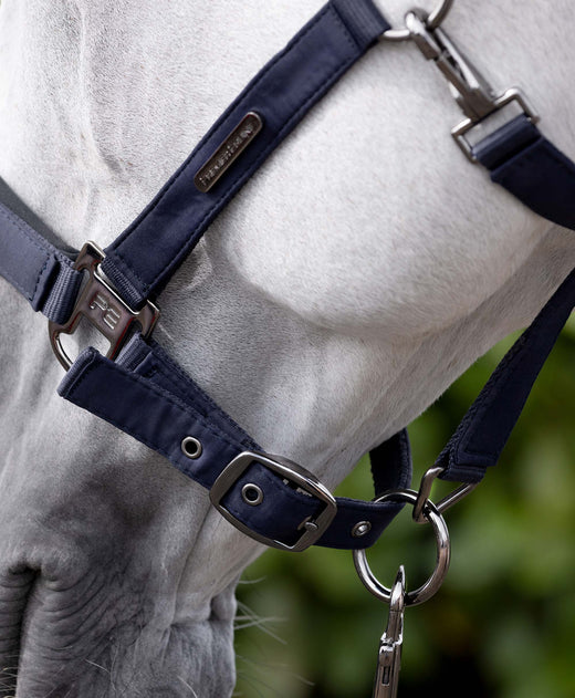 Duco Padded Head Collar with Lead Rope Navy