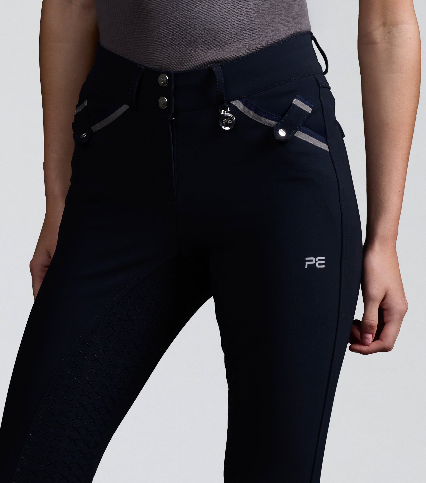 Coco Novo Womens Full Seat Riding Breeches - Navy