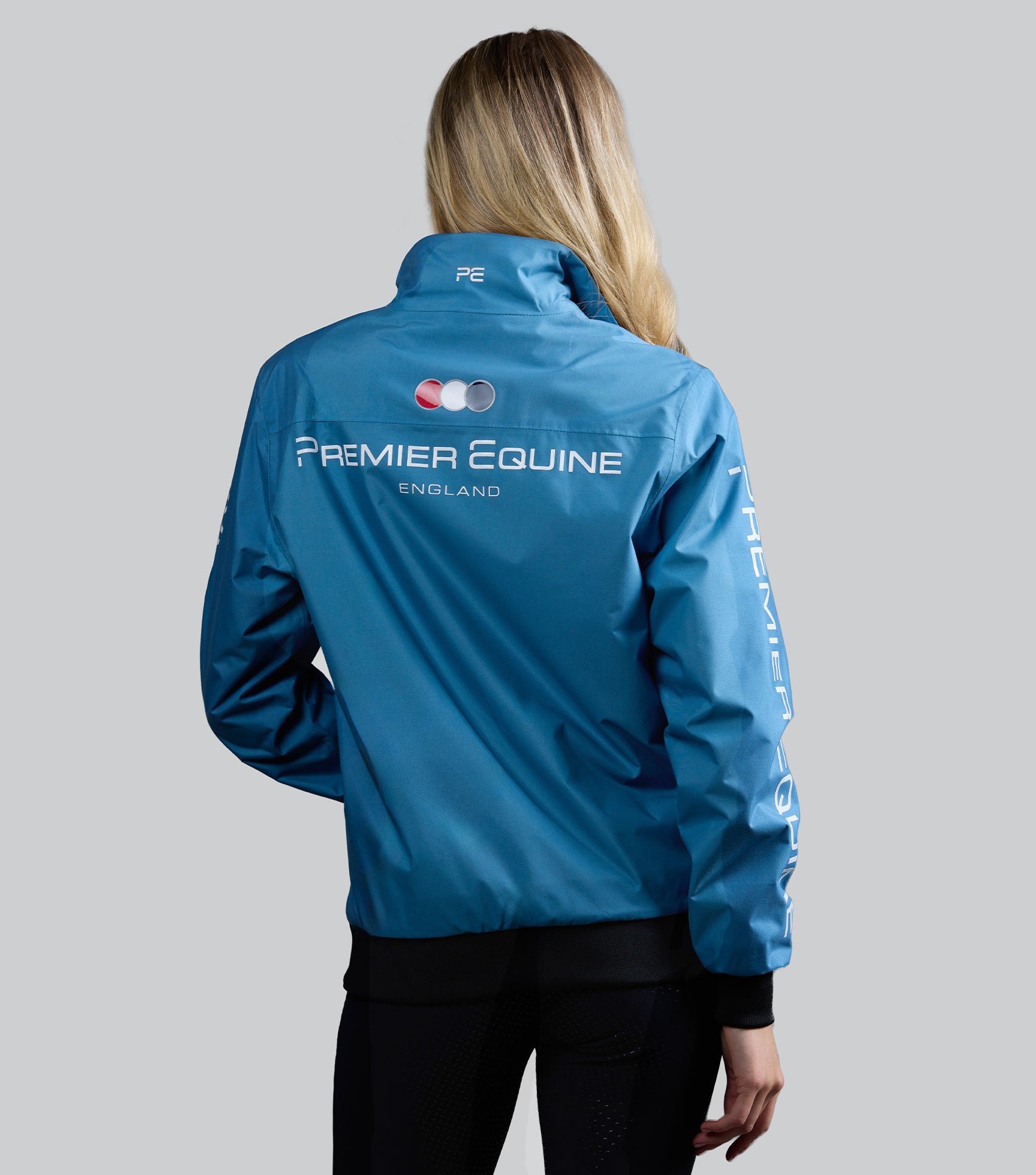 SALE - Omnia Womens Waterproof Riding Jacket Azure Blue